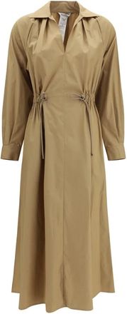 Max Mara Robe mi-longue Pedaggi - Femme - Robes - Beige - Taille: 38 FR
