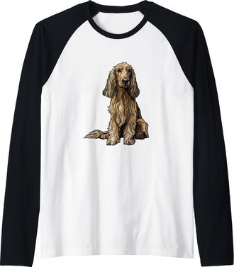 Whyitsme Design Afghanischer Hunde-Illustration Raglan