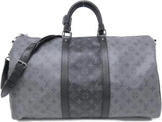Louis Vuitton unisex, Pre-owned, Noir, Taille: ONE Size Pre-owned Monogram Eclipse Reverse Boston Bag