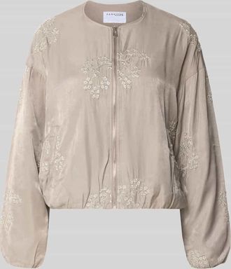 Zabaione Blouson aus Viskose-Mix mit Motiv-Stitching Modell Ta44mika