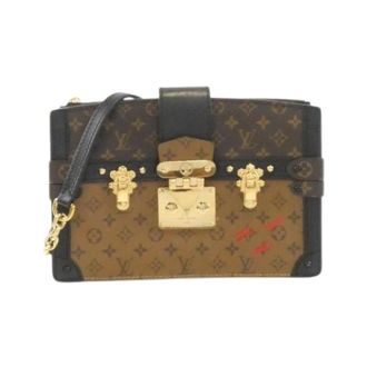 Louis Vuitton Pre-owned Monogram Reverse Trunk Clutch Schultertasche - - Pre-owned - Damen - Braun - ONE SIZE