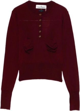 Vivienne Westwood Femme, Pulls, Rouge, Taille: 40 FR TIT Jumper Brick