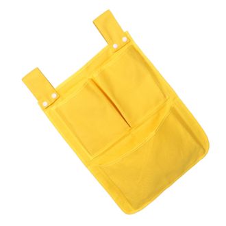 Cabilock Multifunktionaler Babybett Organizer aus Canvas Mehrschichtiger Aufbewahrungsbeutel zum Hängen an Babybett oder Wand Platzsparend für Windeln und Klei