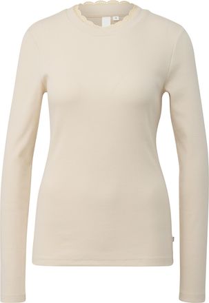 QS by s.Oliver Damen 2158317 Rippshirt mit Spitzendetail, 0510, XXL