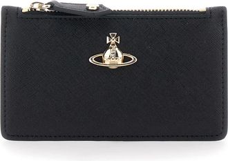 Vivienne Westwood Femme, Accessoires, Noir, Taille: ONE Size Top Zip Wallet