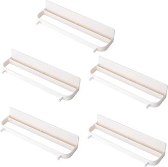 NUOBESTY 5 St&uuml;ck Teiliges Wand schuhregal Beige Selbstklebend Schuhhalter f&uuml;r Badezimmer Platzsparend Schuhe und Handt&uuml;cher Organisieren ohne Bohren Einfache M