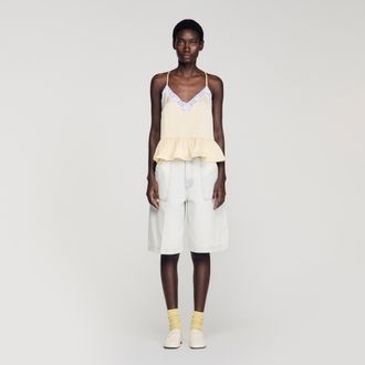 Sandro Top &agrave; volant