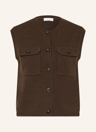 Darling Harbour Darling Harbour Strickweste Mit Cashmere braun
