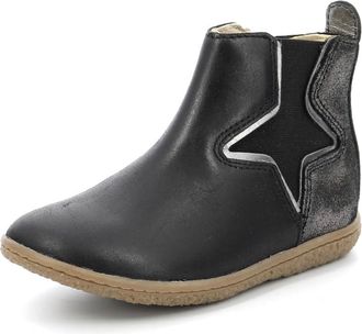 Kickers Kickers Fille Vermillon Bottine - B0DY2LTX6K - Noir Argent Metallise, 38 EU