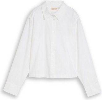 Tom Tailor Langarmbluse Blusen & Shirts Boxy Fit Hemdbluse aus Baumwolle