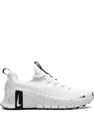 Nike Free Metcon 6 White/Metallic Silver/Light Smoke Grey/Black Sneakers - Weiß