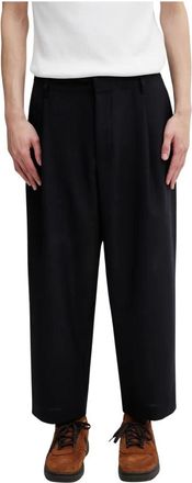 Maison Kitsun&eacute; Pantalon court &agrave; pinces - Homme - Pantalons - Bleu - Taille: W44