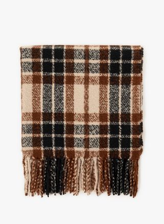 Saison 1865 Echarpe en maille &agrave; franges