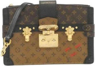 Louis Vuitton Pre-owned Monogram Reverse Trunk Clutch - Femme - Pre-owned - Brun - Taille: ONE Size