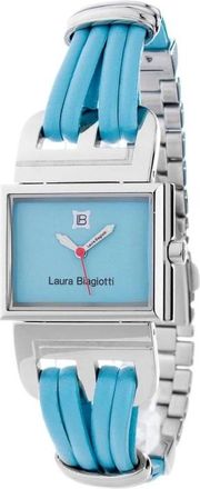Laura Biagiotti Femme, Accessoires, Bleu, Taille: ONE Size Montre habill&eacute;e avec cadran et doublure en cuir