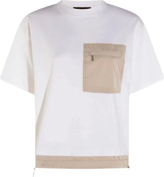 Moorer Femme, Tops, Blanc, Taille: 38 FR Samoa-Jto