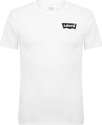 Levi's T-Shirt &agrave; col Rond Graphique pour Homme, Couleur BW Blanc +, M