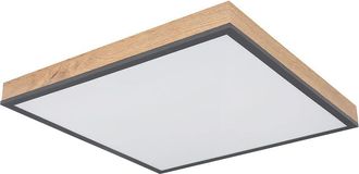 Globo Lighting Globo LED-Deckenleuchte - Braun - Graphitgrau - MDF - Metall - B 30 cm