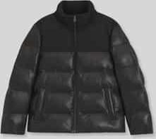 HUGO BOSS Lederjacke aus Lammfellnappa mit Stehkragen