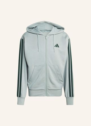adidas Essentials 3-Streifen French Terry Kapuzenjacke gruen