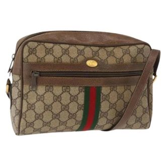 Gucci Sac bandouli&egrave;re vintage en cuir Pre-owned - Femme - Pre-owned - Beige - Taille: ONE Size