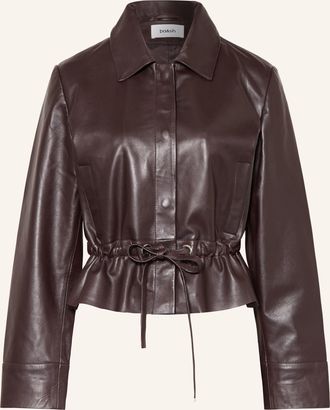 BA&SH Ba&Sh Lederjacke Manita rot