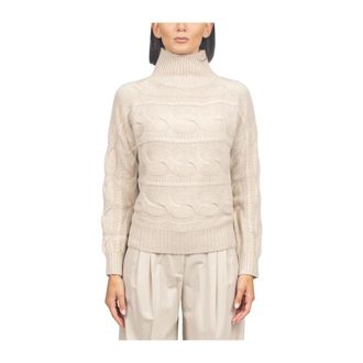 Max Mara Damen, Strickwaren, Beige, MGr&ouml;&szlig;e