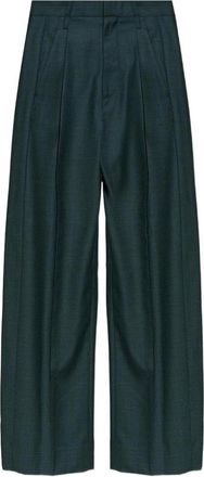 Victoria Beckham Casual Hose - Gr&uuml;n