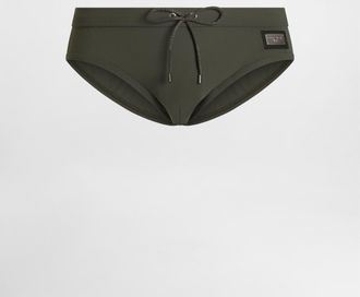 Dolce & Gabbana High-rise Swim Briefs - Mann Beachwear Grey 3
