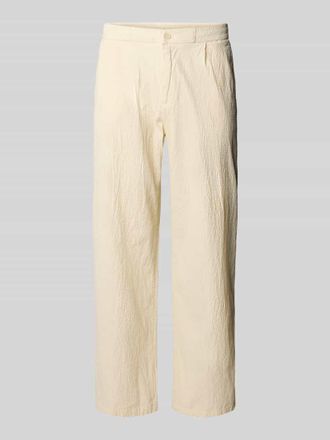 Review Straight Fit Stoffhose aus Baumwoll-Mix