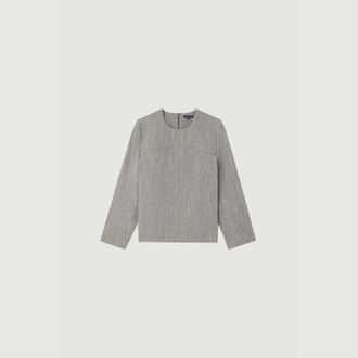 SOEUR CHEMISE CLARISSE GRIS CHIN&Eacute;