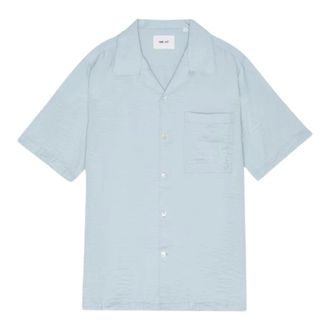 Nn.07 Kurzarm Hellblaue Hemden - - Shirts - Herren - Blau - M