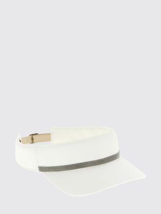 Brunello Cucinelli Hut BRUNELLO CUCINELLI Damen Farbe Wei&szlig;