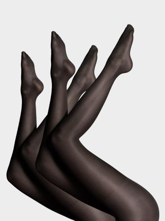 Bataillon Belette Strumpfhose Strumpfhose transparent 40DEN Damen semitransparent & rei&szlig;fest (2er Pack)