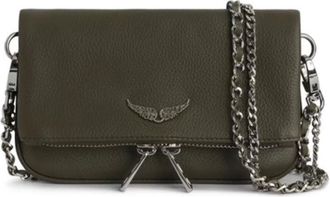 Zadig&Voltaire Pochette Rock Nano en cuir vert - Femme - Sacs - Vert - Taille: ONE Size