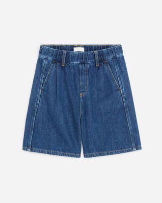 Arket Pull-on-Shorts Aus Denim -Blau