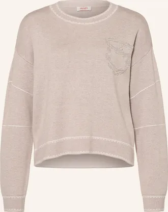 Liu Jo Liu Jo Pullover Mit Schmucksteinen braun