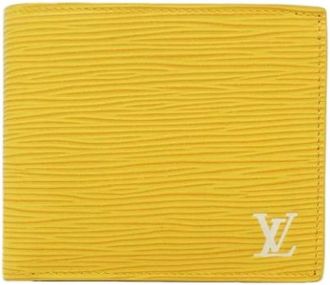 Louis Vuitton unisex, Pre-owned, Jaune, Taille: ONE Size Portefeuille en tissu Pre-owned
