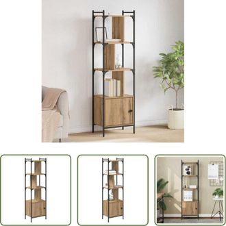 vidaXL B&uuml;cherregal Artisan-Eiche - B&uuml;cherregal Artisan-Eiche 44,5 x 30 x 154,5 cm Holzwerkstoff