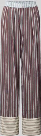 Jake*s Casual Hose im Allover-Look mit elastischem Bund