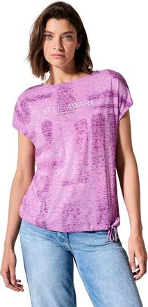 Cecil Damen Shirt in Ausbrenner-Optik