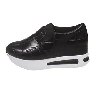 Generic Chaussures Femme Chaussures De Marche Slip-on &agrave; Plateforme Baskets sans Lacets L&eacute;g&egrave;res Grande Taille Chaussures de Sport Sneakers Confortables Tendanc