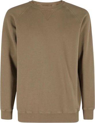 Fortela Homme, Sweatshirts et sweats &agrave; capuche, Brun, Taille: M Woven Crewneck SweaT-shirt
