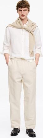 Arket Hose Aus Leinenmix -Beige