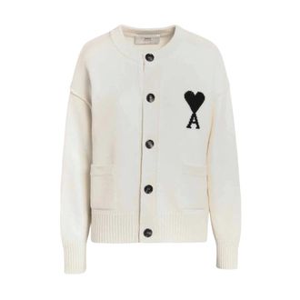 Ami Femme, Pulls, Beige, Taille: 34 FR Ami Paris Sweaters