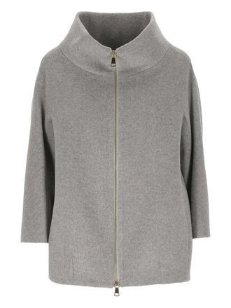 Chiara Ferragni Mantel mit Rei&szlig;verschluss - Grau
