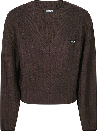 Rotate Pull Col Rond - Marron