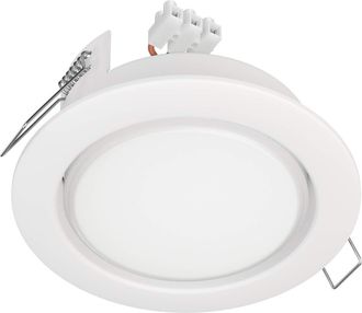LEDs Com LED Einbaustrahler Zobe II flach GX53 weiß matt rund 4,05W 372lm warm-weiß 107mm Ø Lochkreis 90mm Ø