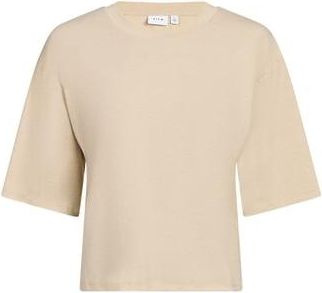 Vila T-shirt cropped brillant &agrave; col rond