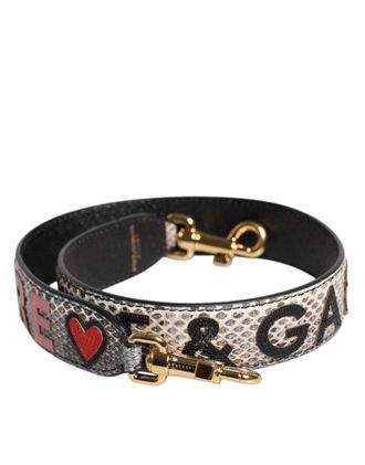 Dolce & Gabbana Womens Multicolor Dg Amore Patch Bag Shoulder Strap Ayers Calf